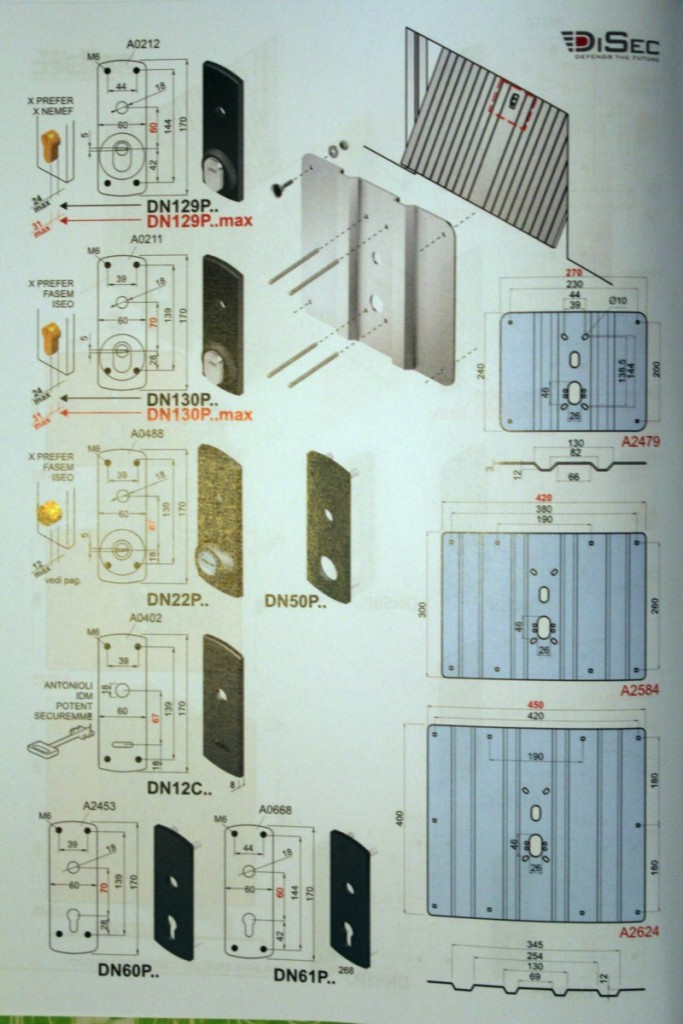 Protezioni Disec: quote dei defender e piastre per basculante
